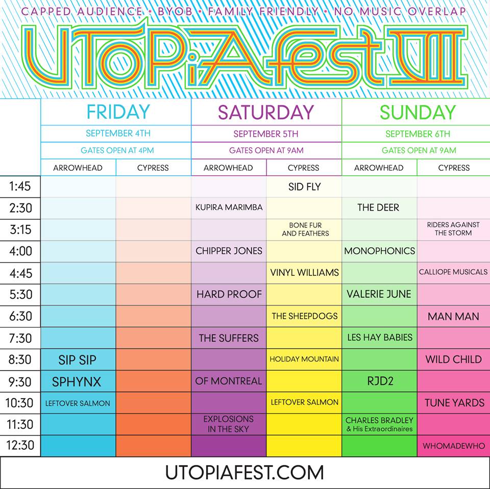 Seventh Annual UTOPiAfest ft. Explosions in the Sky, Leftover