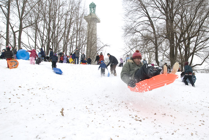 Best Sledding Hills in New York