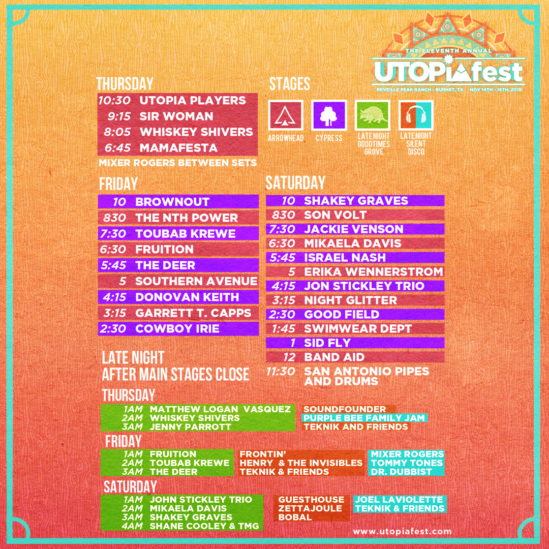 UTOPiAfest Eleven ft. Shakey Graves, Son Volt, Brownout, Jackie