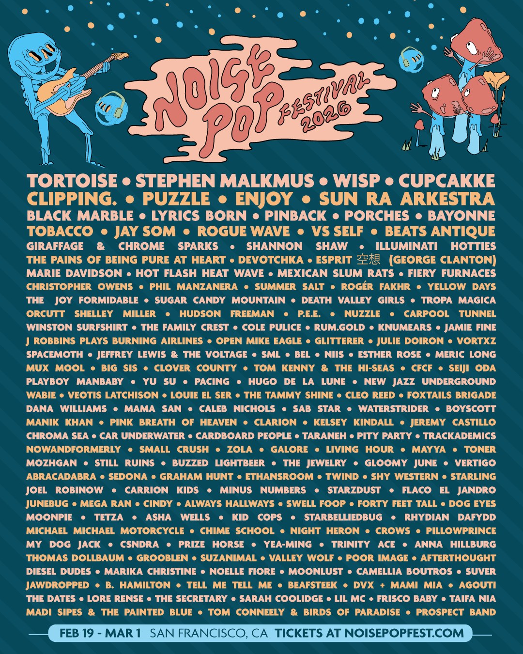 Noise Pop Festival 2026 in San Francisco at San Francisco