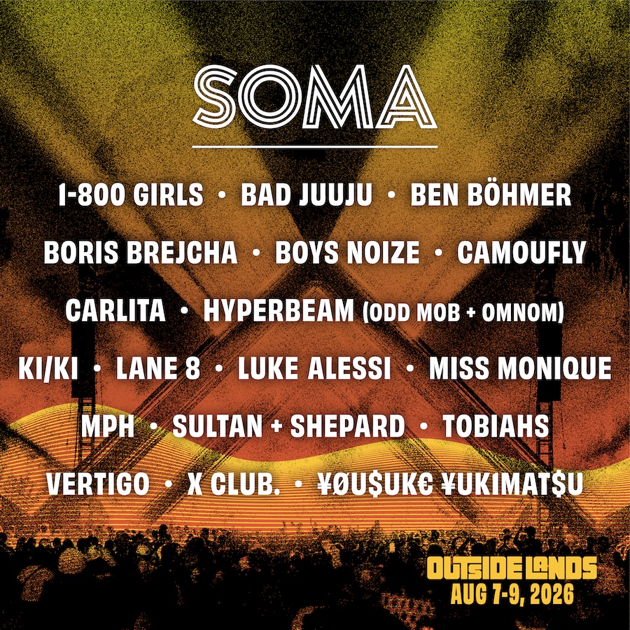 SOMA Lineup & Social Club at Outside Lands 2026
